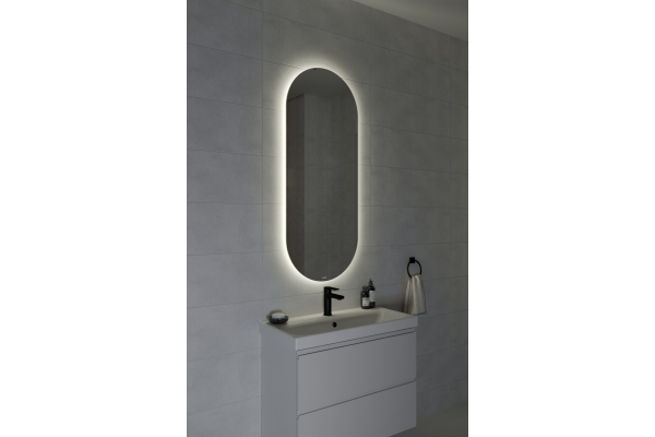 Зеркало Cersanit Eclipse smart 50x122 с подсветкой, овальное купить по ...